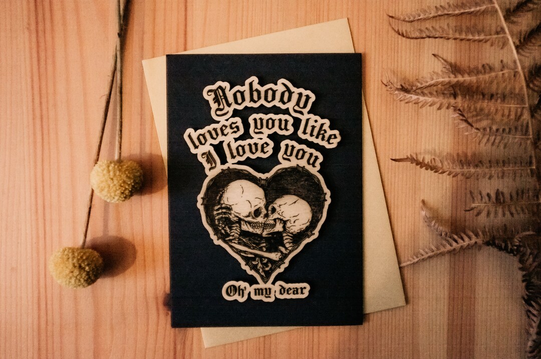 BMTH ‘nobody Loves You’ Kool-aid Lyrics Skeleton Engraved Wooden A6 ...