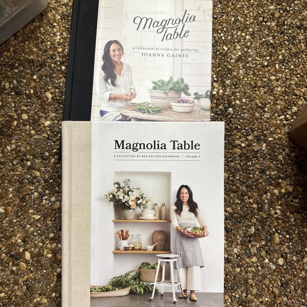 Magnolia Table Cookbooks Joanna Gaines Lot of 2 Volume 1 Volume 2 - Etsy