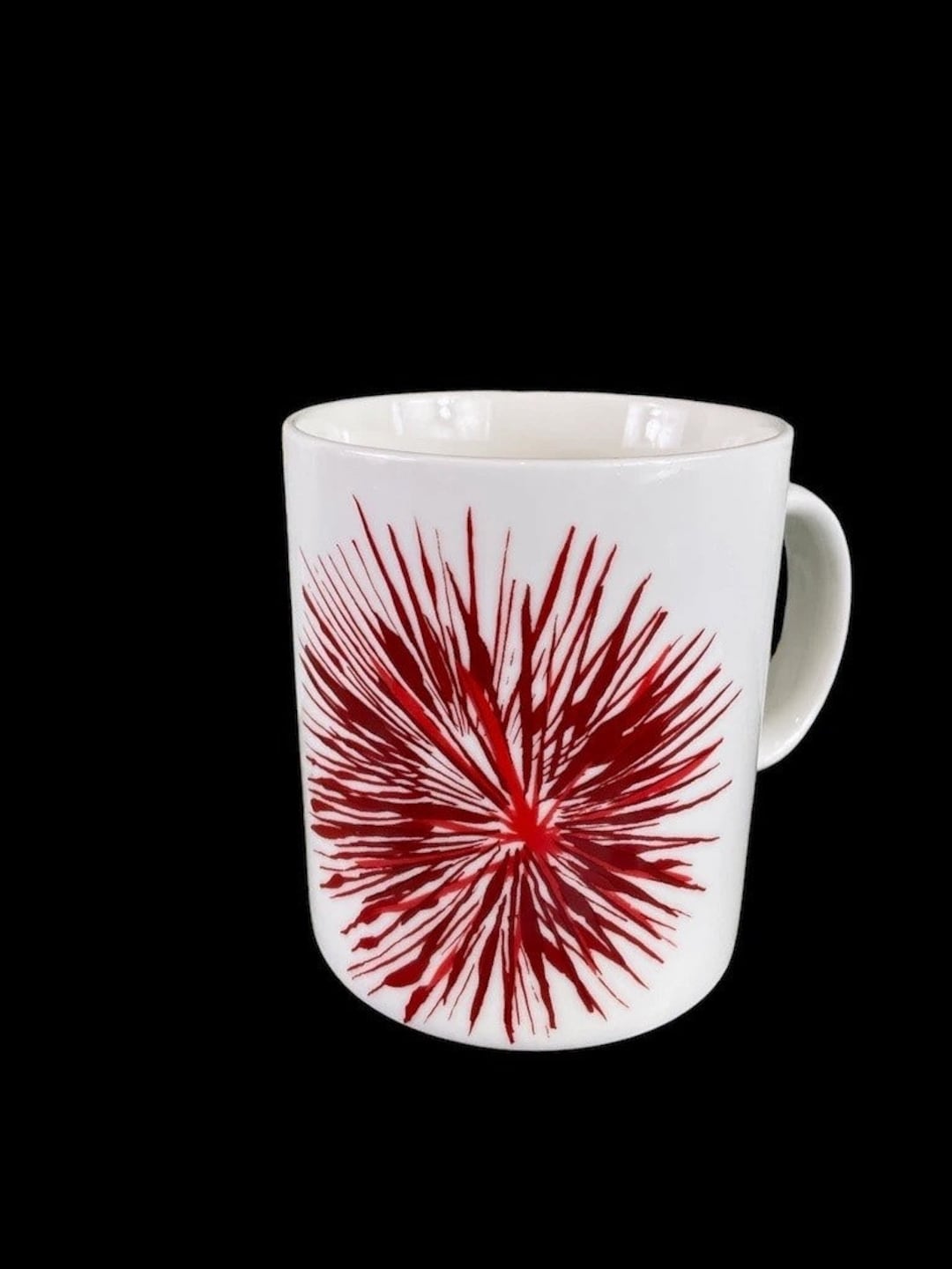 Starburst Coffee Mug: Vintage Red Design - Collector's Item - Etsy