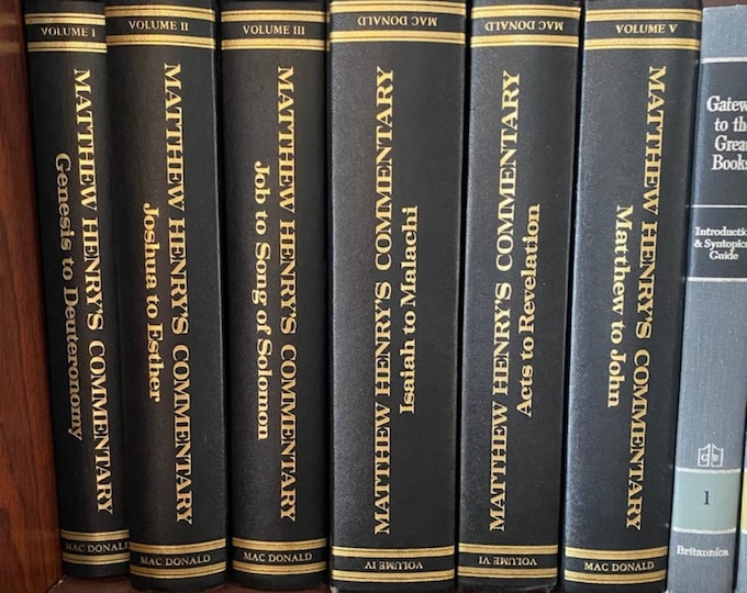 Matthew Henrys Commentary on the Whole Bible : Complete 6 Volumes - Etsy
