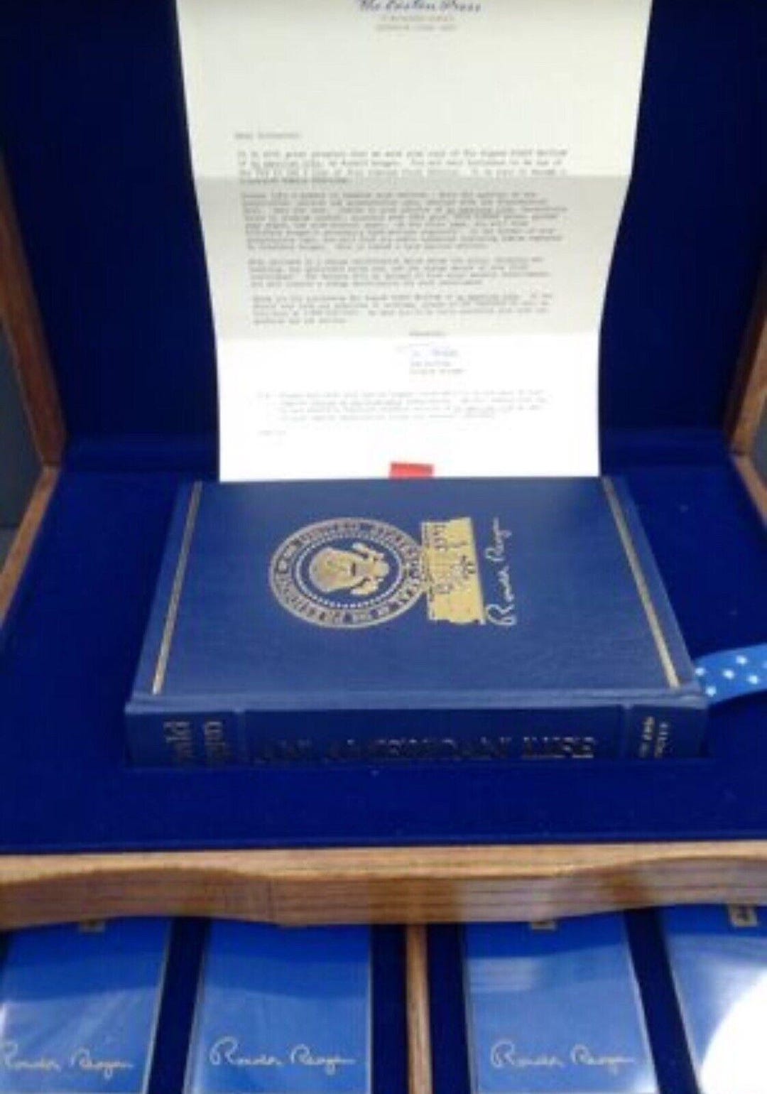 Signed Ronald Regan an American Life Book to Nancy Ragan Box Set 1st Ed ...
