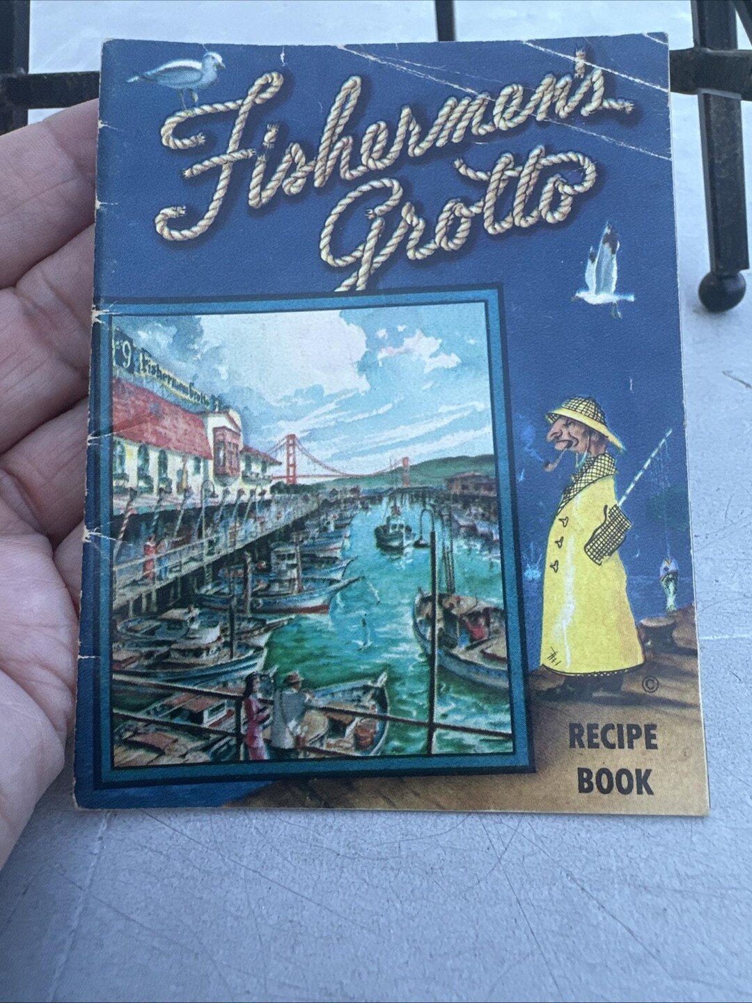 Vintage Fisherman's Grotto Cookbook: 1950s-60s Map & History (4x3 In ...