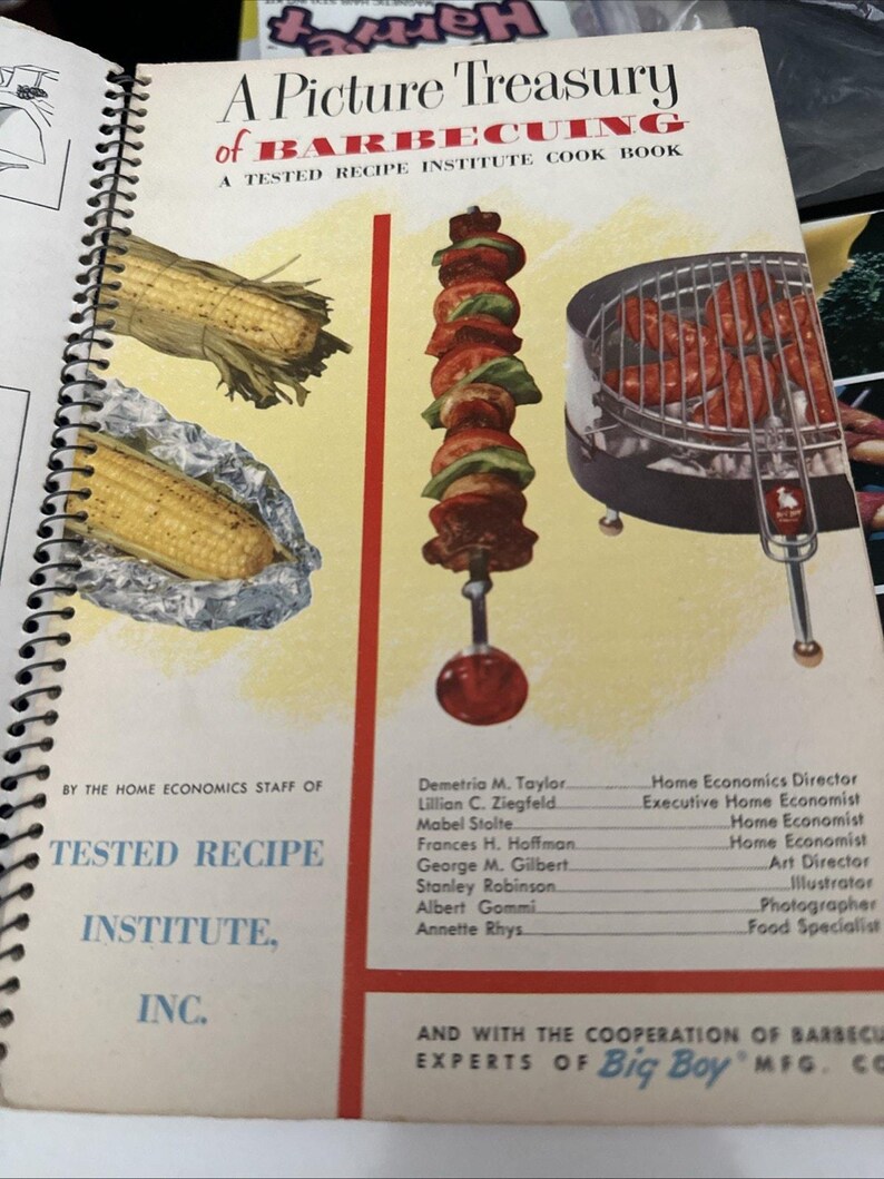 Big Boy Barbecue Cookbook, Vintage 1957, Full Color (paperback) - Etsy