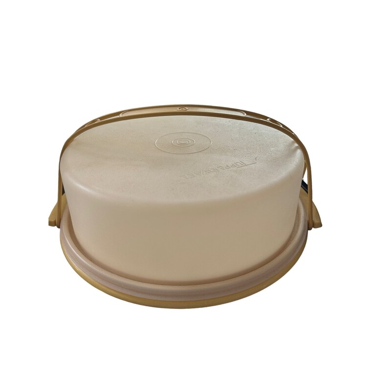 Tupperware Rare Size Pie Tart Keeper Harvest Gold Vintage - Etsy