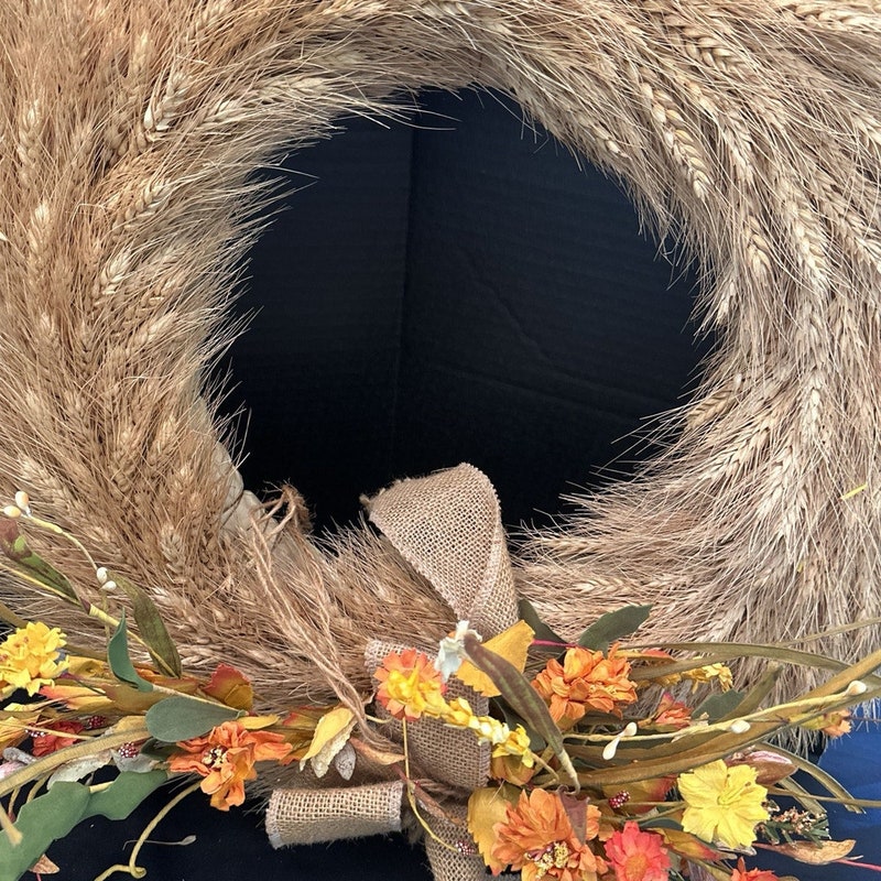 Wheat Wreath - Etsy