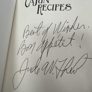 100 Greatest Cajun Recipes Book Jude W Therjot 2007 PB Signed Copy - Etsy