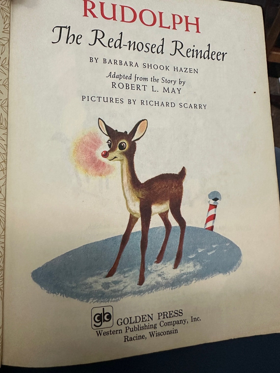 Little Golden Book Rudolph the Red Nosed Reindeer - Etsy