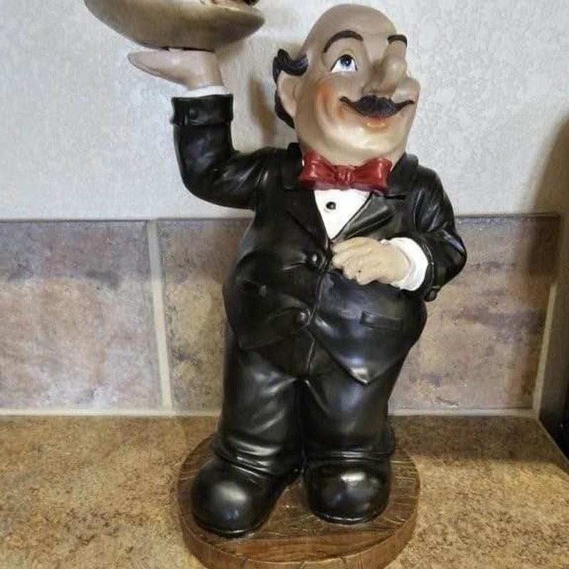 Butler Statue With Tray - Etsy