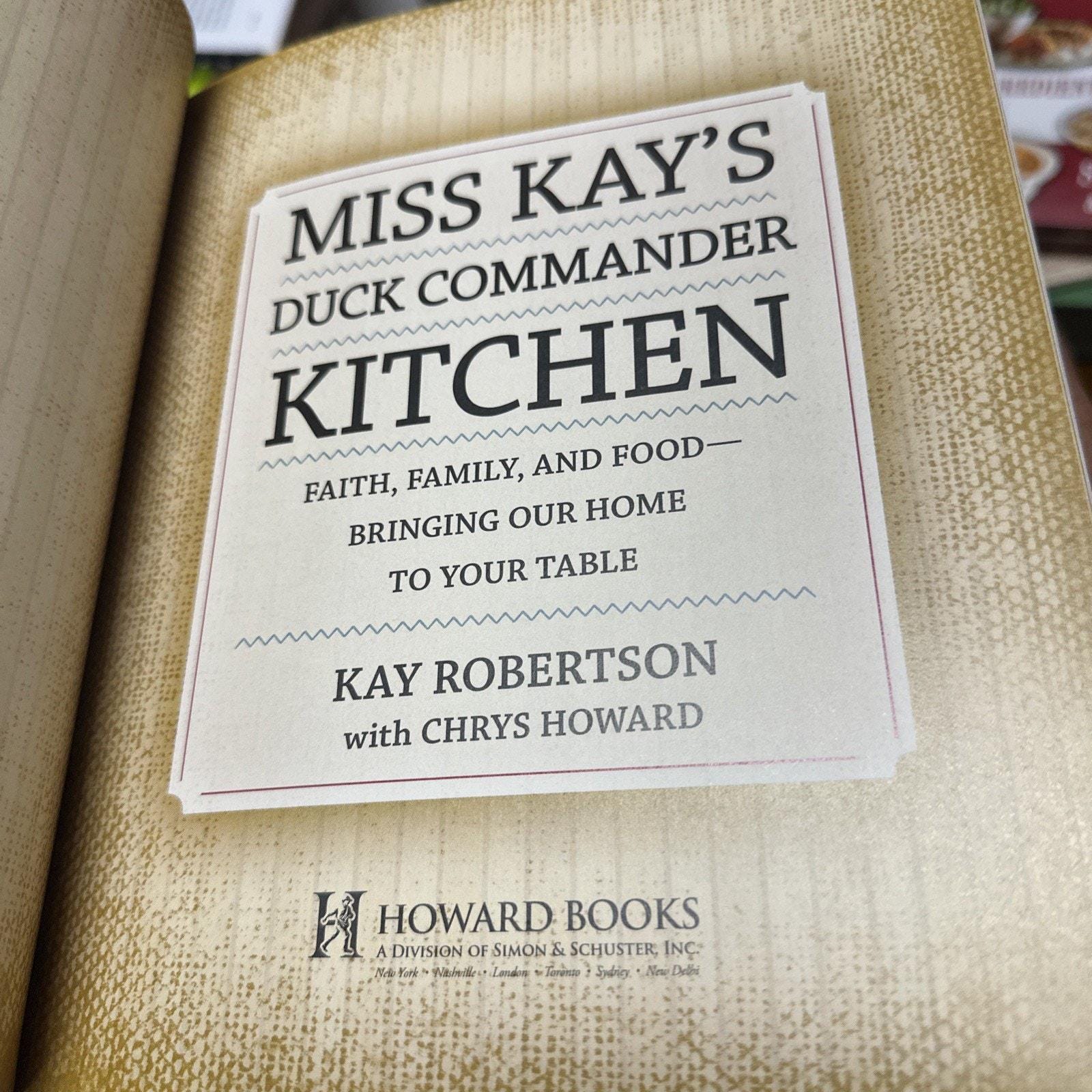 Duck Commander Kitchen: Faith, Family, and Food (kay Robertson) - Etsy