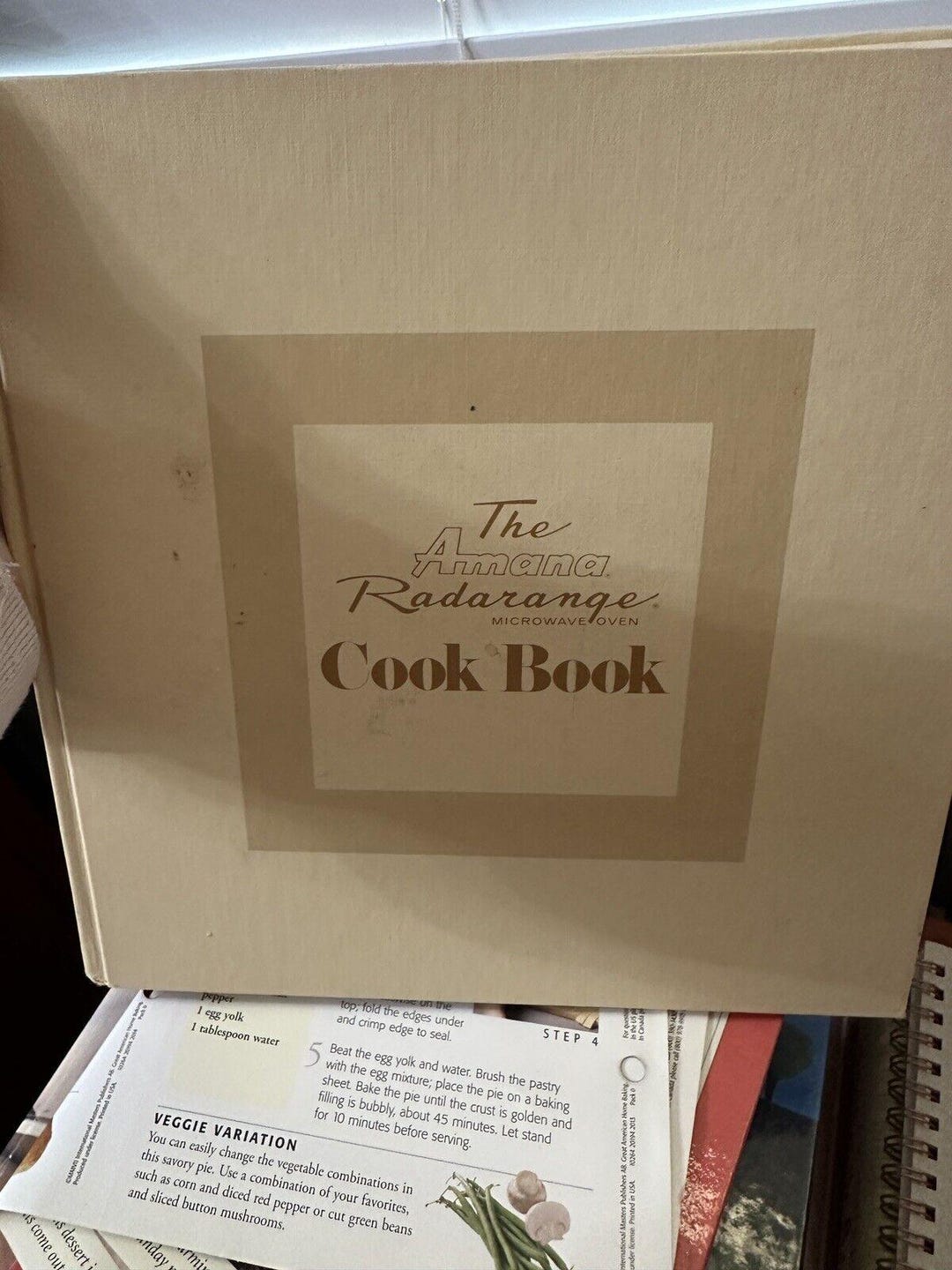 Vintage Amana Radarange Microwave Oven Classic Cook Book Cookbook ...