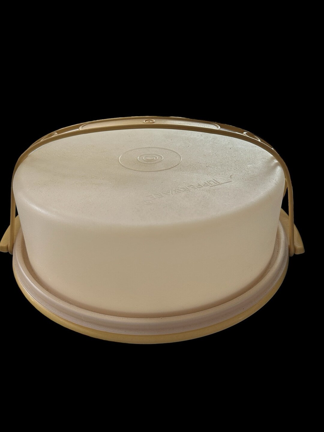 Tupperware Rare Size Pie Tart Keeper Harvest Gold Vintage - Etsy