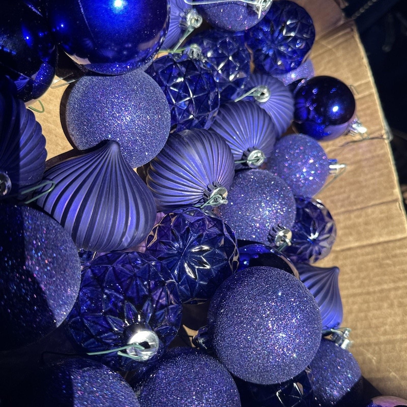 Purple Peacock Ornaments - Etsy