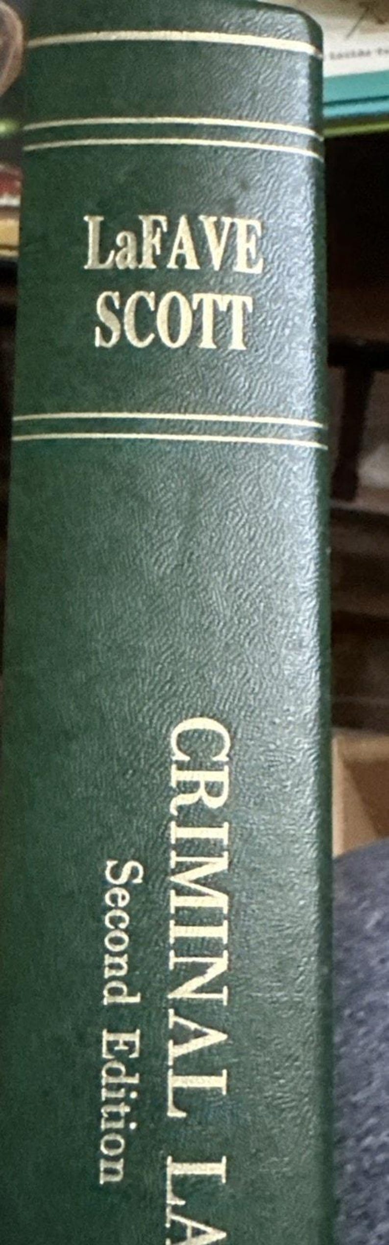 Criminal Law Second Edition Hornbook Series - Etsy