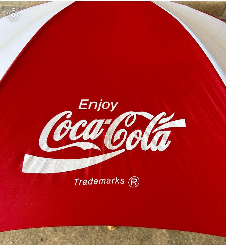 Vintage Coke Cola Golf Umbrella - Etsy