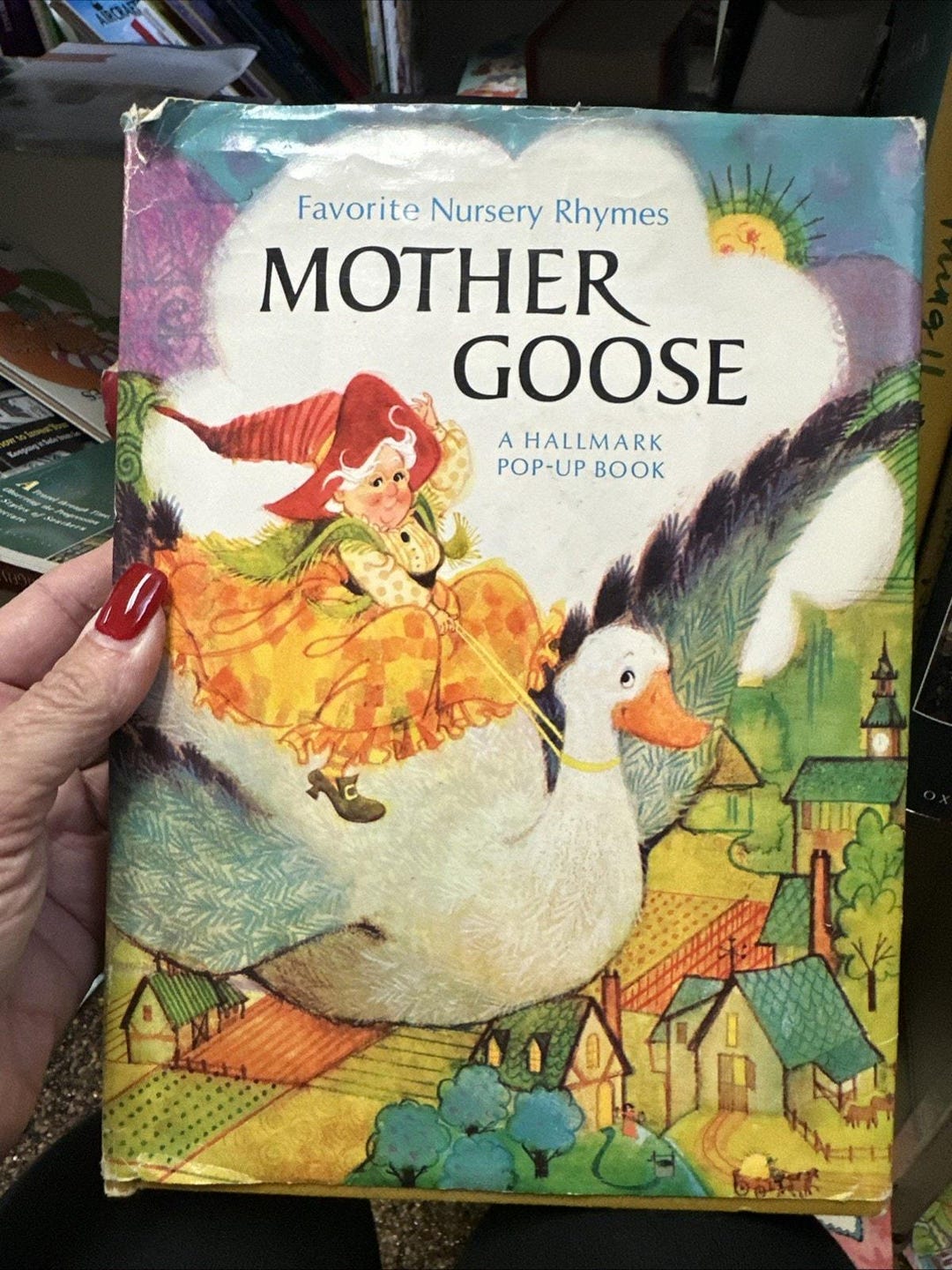 Vintage Hallmark Mother Goose Pop-up Childrens Book Hardcover W/ Dust ...
