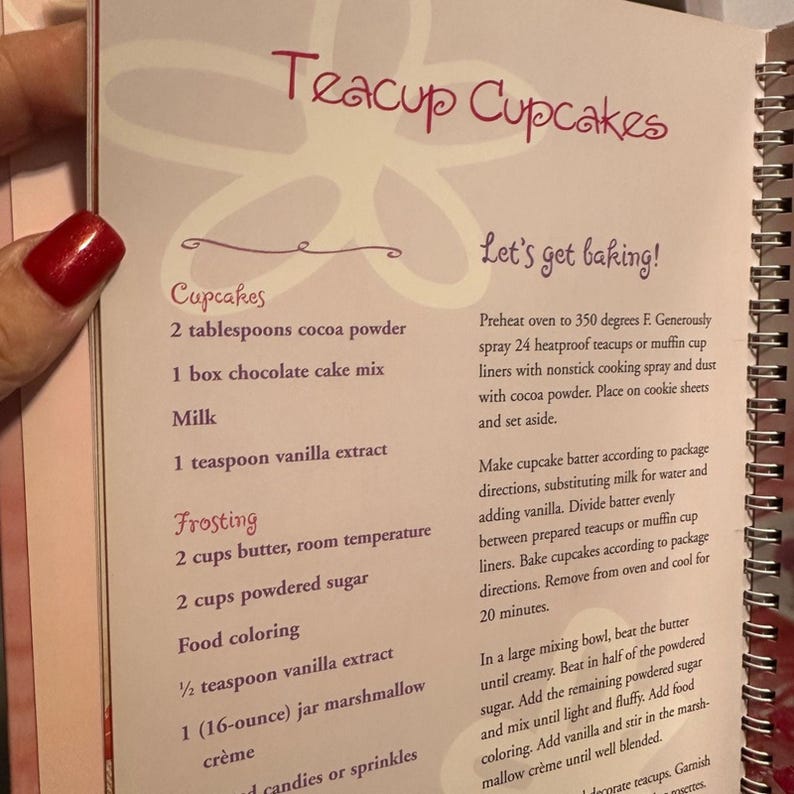 NEW Pink Princess Tea Parties Cookbook - Etsy