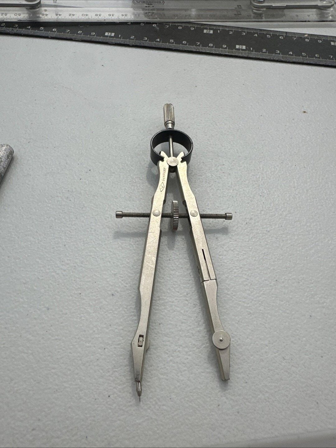Vintage Germany Compass Drafting Tool - Metal Drafting Instrument With ...