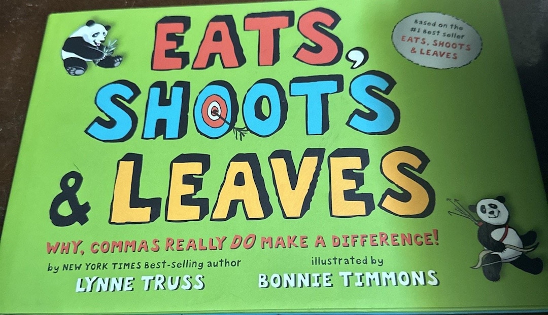 Eats, Shoots & Leaves: Why, Commas Really Do Make a Difference! - Etsy