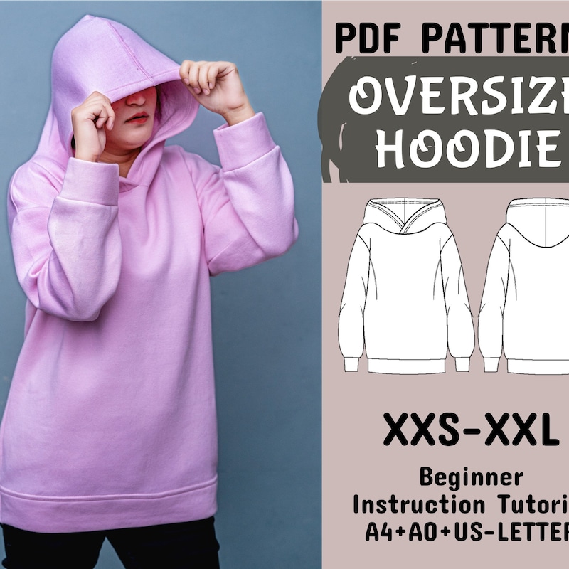 Hoodie Pattern - Etsy