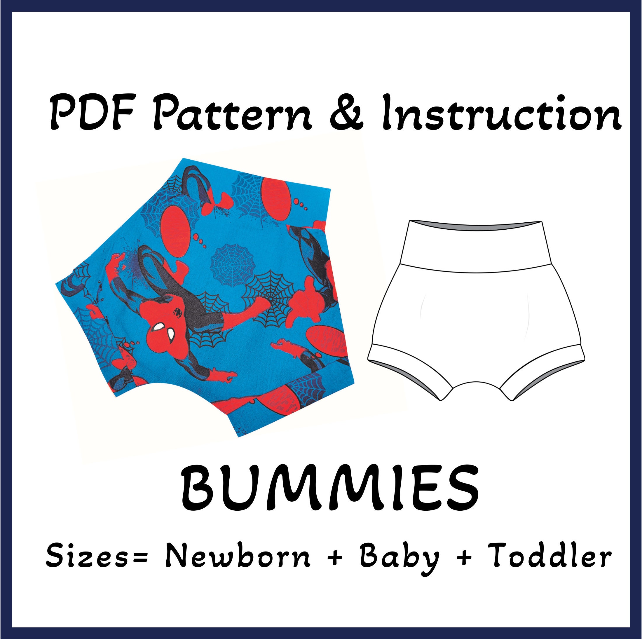 Baby Bummies Sewing Patterns, Baby Shortie Pattern, Bummy Pdf Patterns, Baby Bloomers, Toddler ...