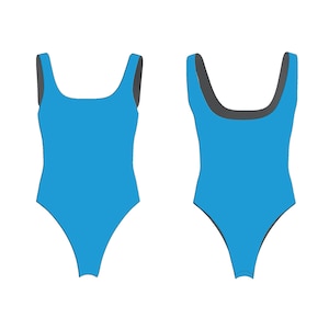Swimsuit Pattern, Bathing Suit Pattern, Simple Swimsuit, Bikini Sewing ...
