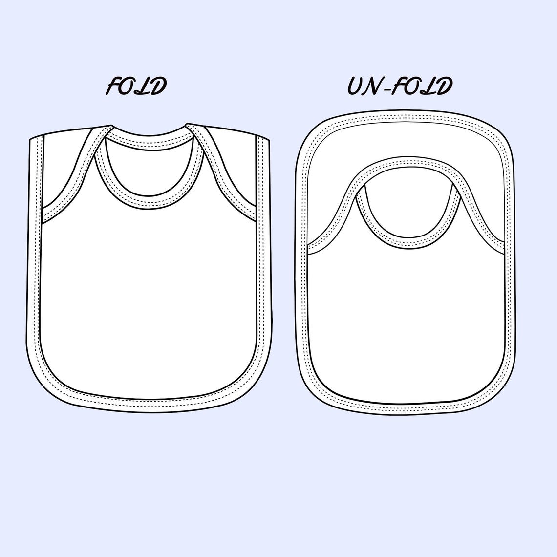Baby Bib Sewing Pattern, Newborn Bib, Toddler Bib Pattern, Easy ...