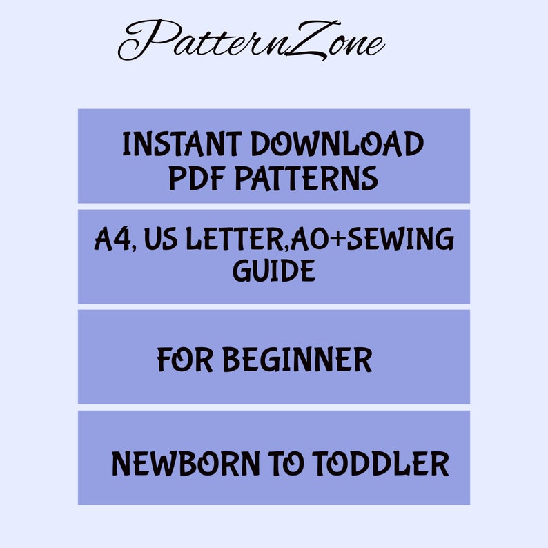 Baby Bummies Sewing Pattern, NB to 6Y (PDF Pattern) - Etsy