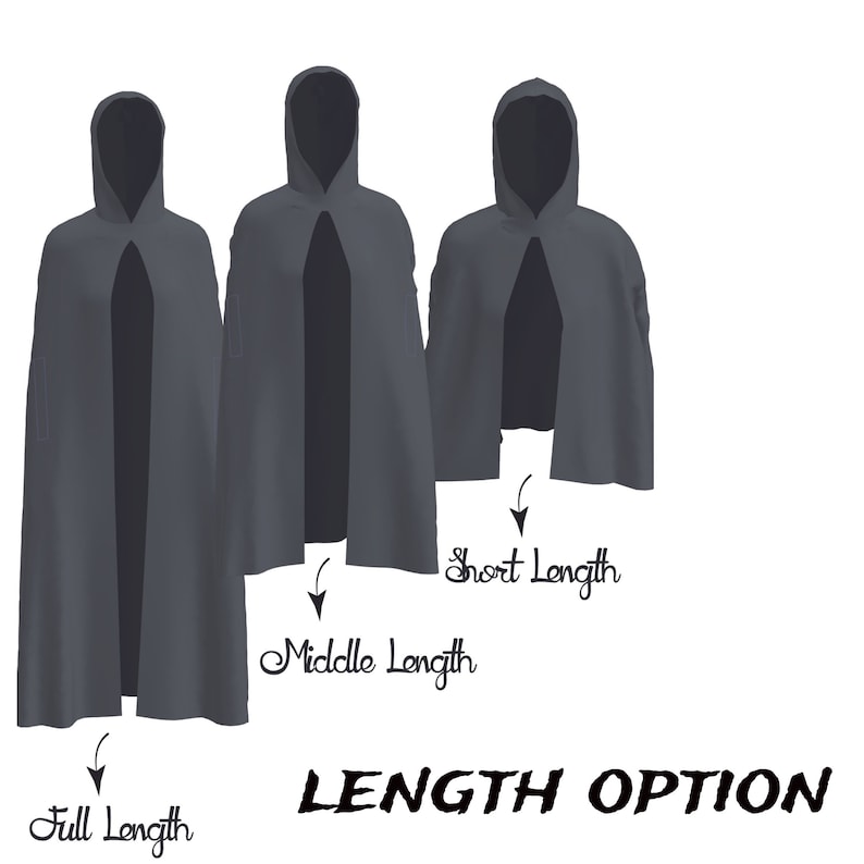 Cloak With Hood Sewing Patterns Halloween Sewing Medieval - Etsy