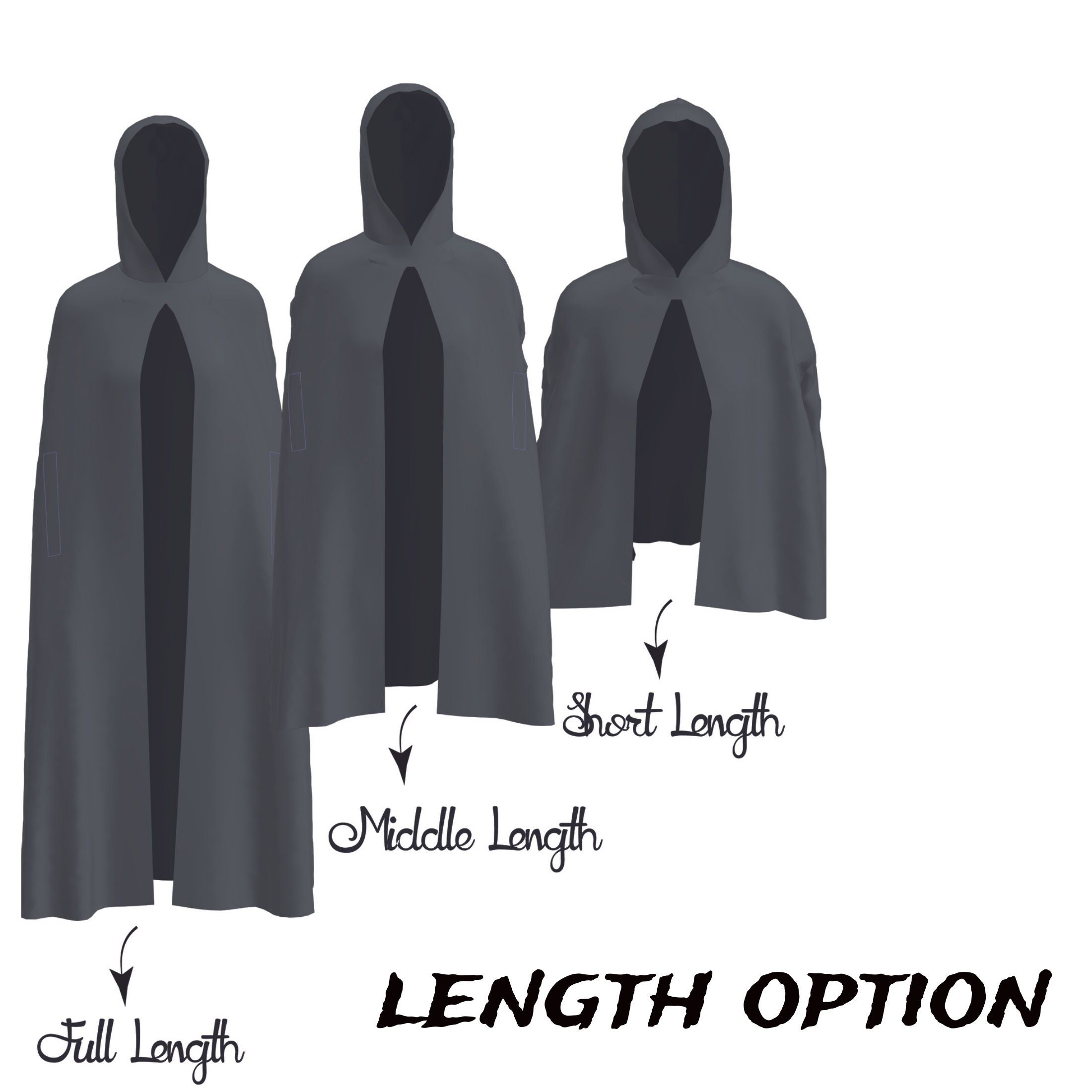 Cloak With Hood Sewing Patterns Halloween Sewing Medieval - Etsy