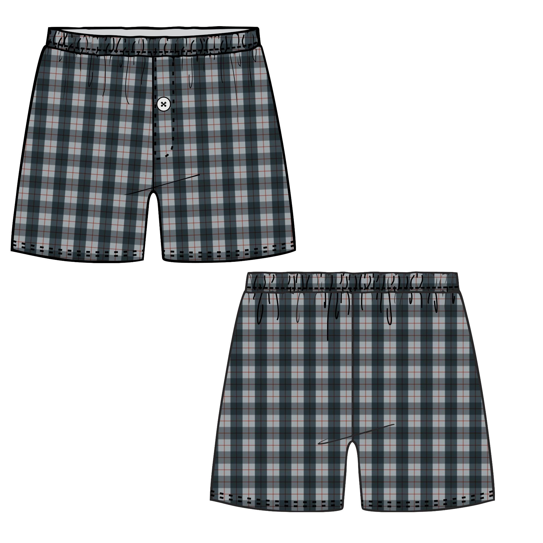 Men's Boxer Shorts PDF Sewing Pattern, Elastic Shorts Pdf Pattern ...