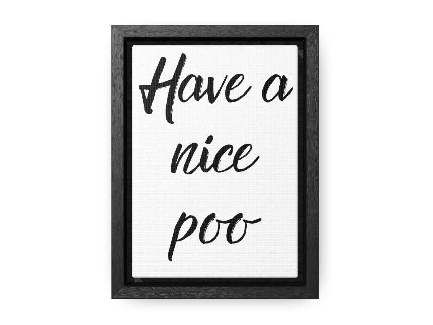 Funny Bathroom Wall Art Digital Download Have a Nice Poo - Etsy
