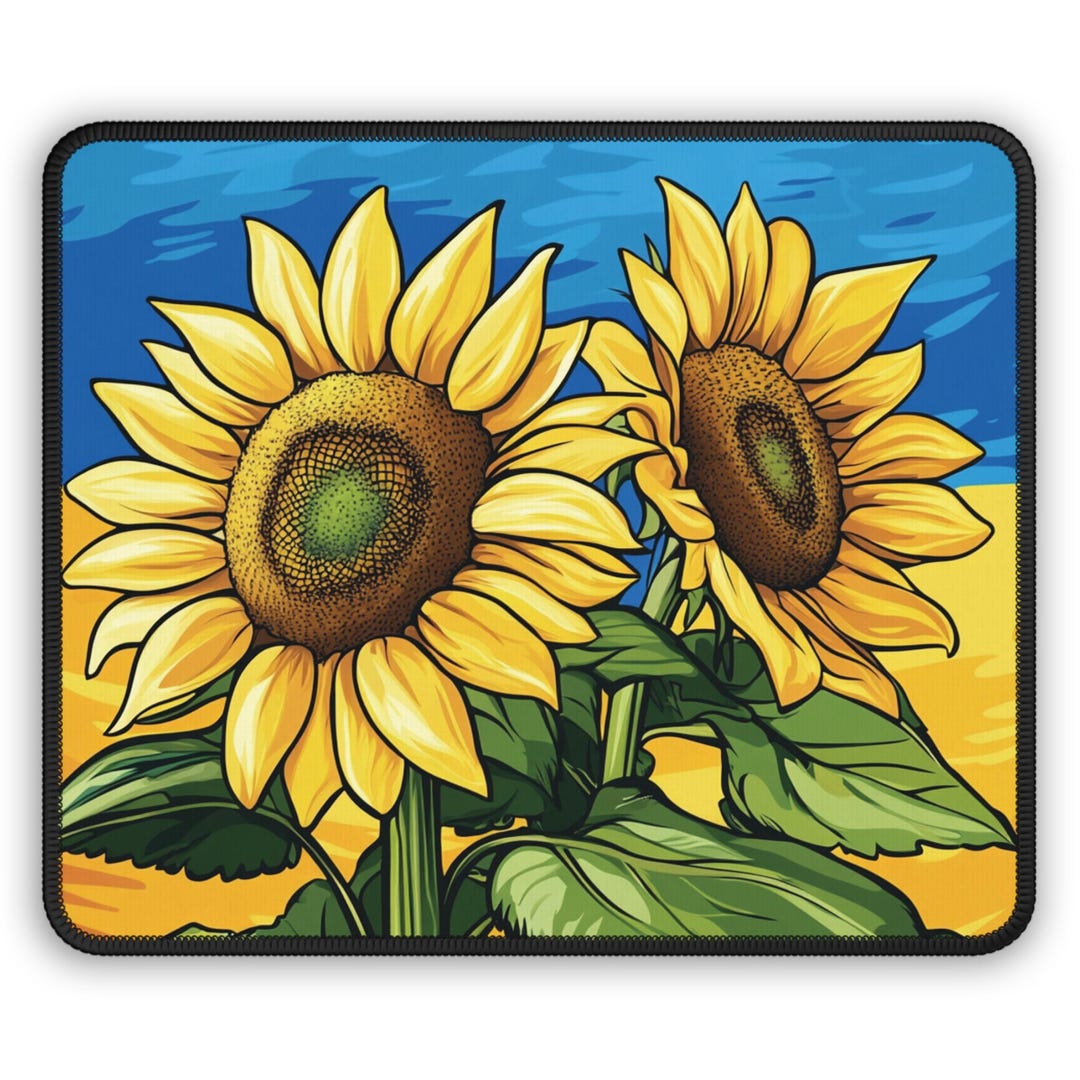 Slava Ukraini! Vibrant Sunflower Gaming Mouse Pad - Perfect Gift for ...