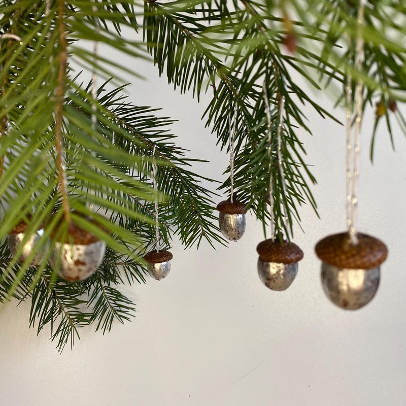 Painted Acorns - Etsy