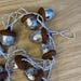 Set of 12 Natural Silver Colored Acorns, Real Oak Handmade Christmas ...