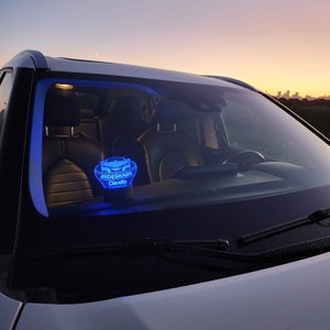 Rideshare RGB LED Acrylic DASHBOARD Sign, With Custom Name Engraving ...