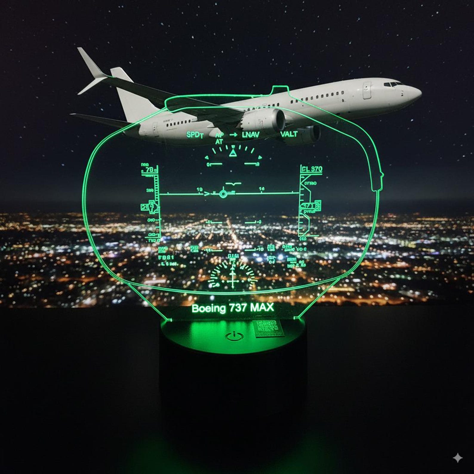 Boeing & Airbus Head-up Display (HUD) Table RGB LED Lamp. Aviation ...