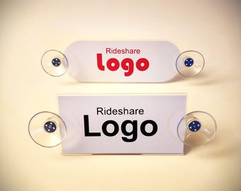 Rideshare & Delivery RGB LED Dashboard Car Sign – Custom Engraved ...
