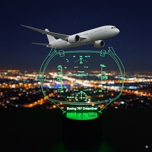 Boeing & Airbus Head-up Display (HUD) Table RGB LED Lamp. Aviation ...