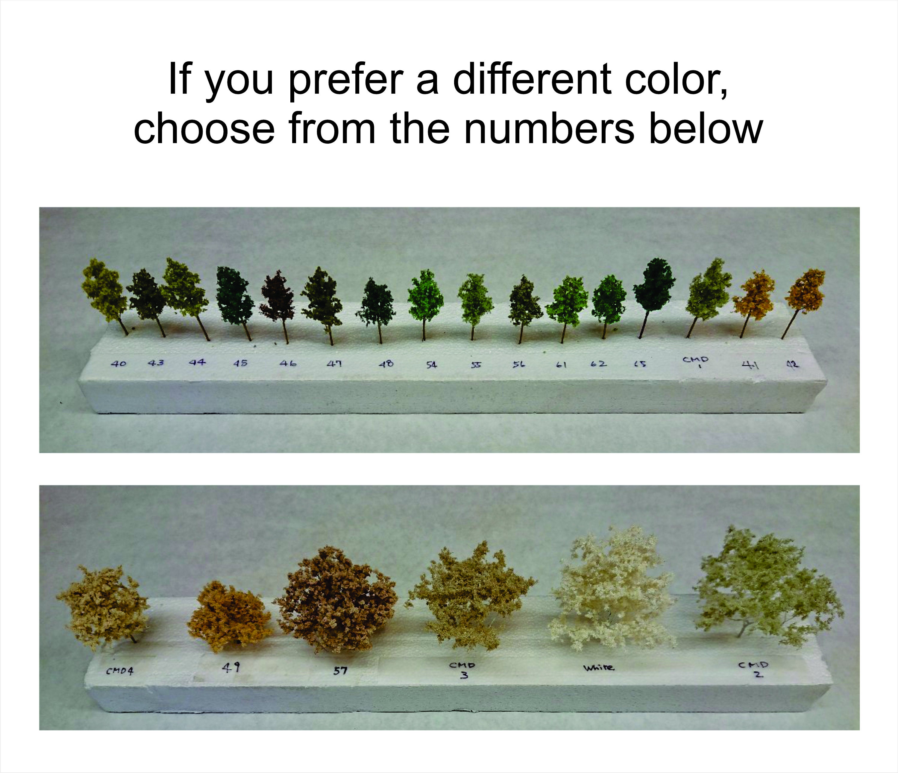 Set of 6 Realistic Usa-handmade Trees for Model Making Model 05 - Etsy