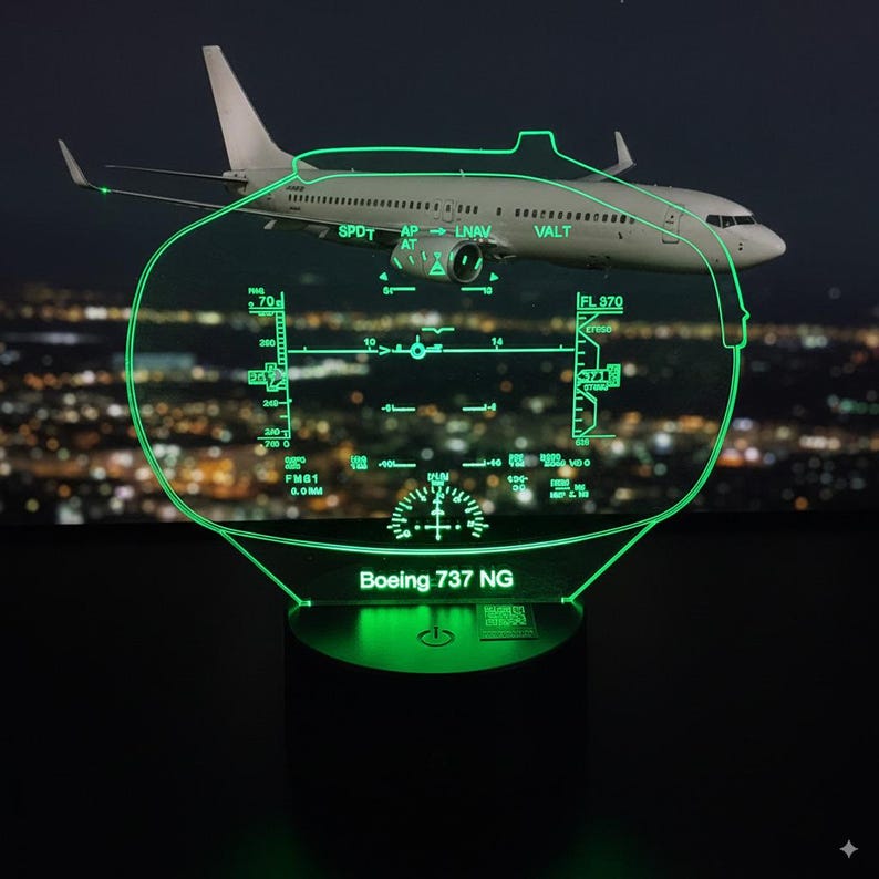 Boeing & Airbus Head-up Display (HUD) Table RGB LED Lamp. Aviation ...