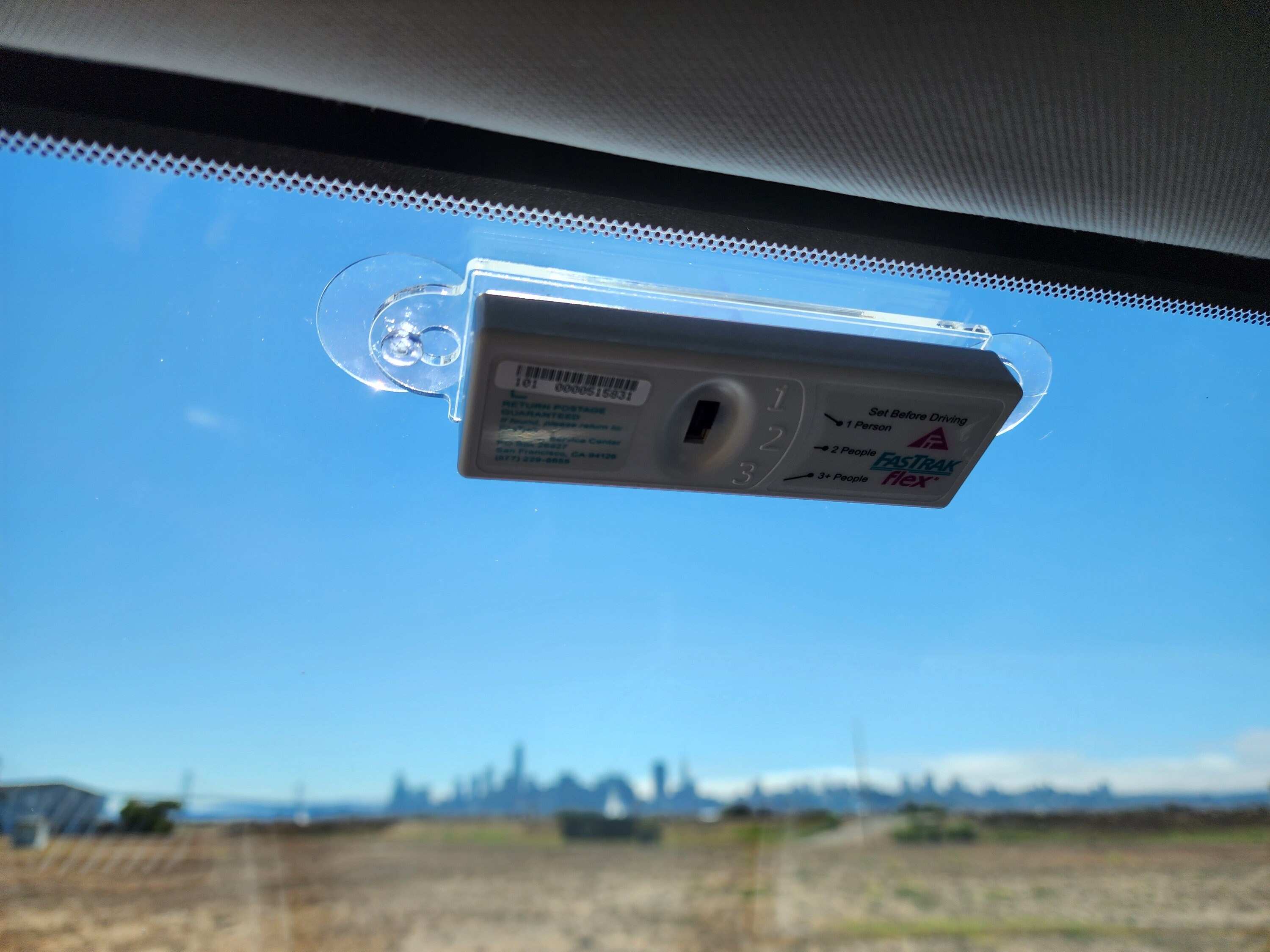 Fastrak Flex and E-zpasstoll Display High-quality Removable 1/8 Thick ...