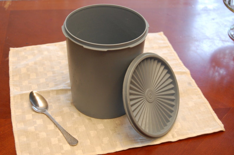 Vintage Powder Blue Tupperware Canister - Etsy