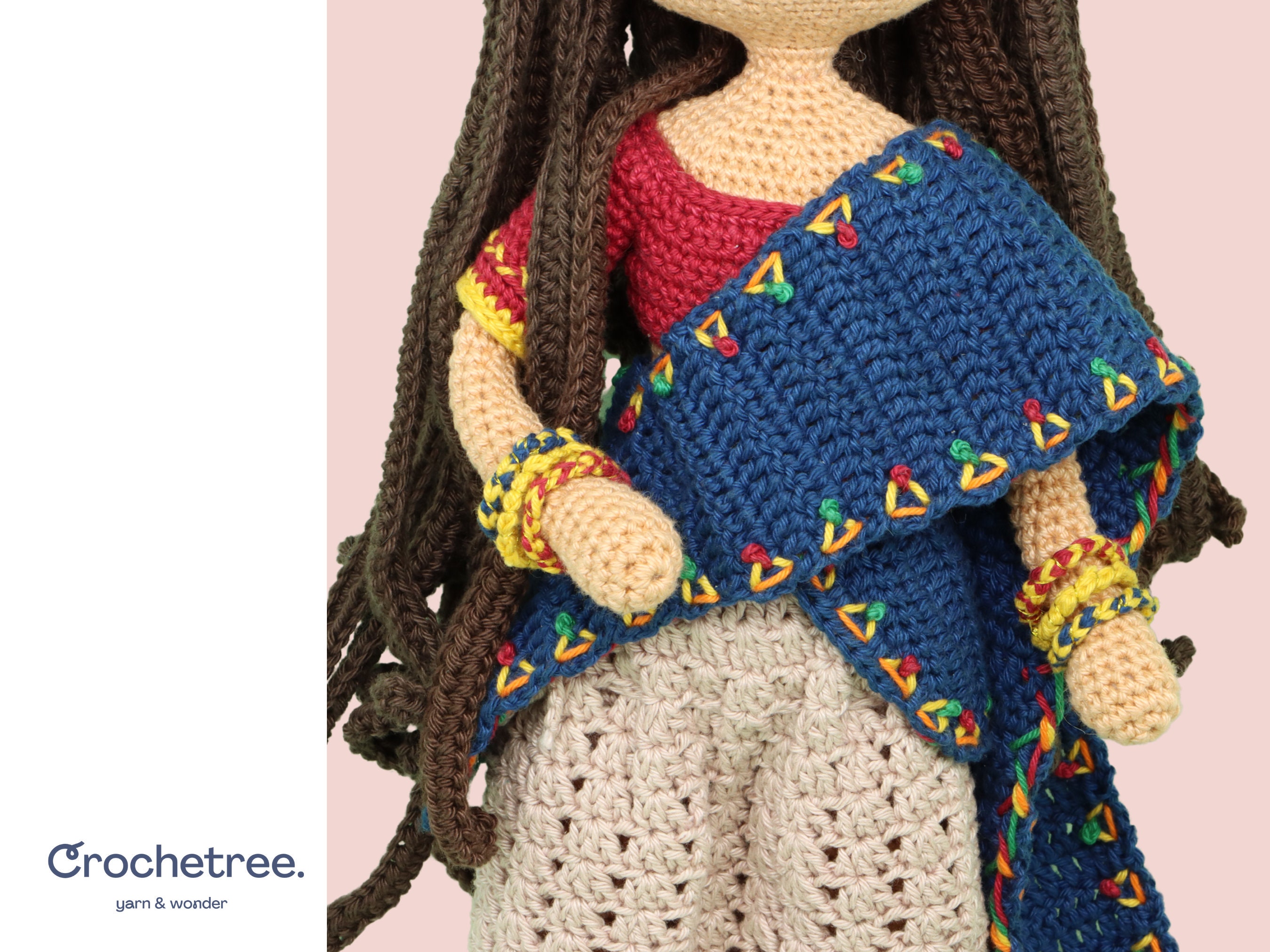 Indian Crochet Doll Pattern, Easy Amigurumi Pattern, Cute Crochet Doll ...