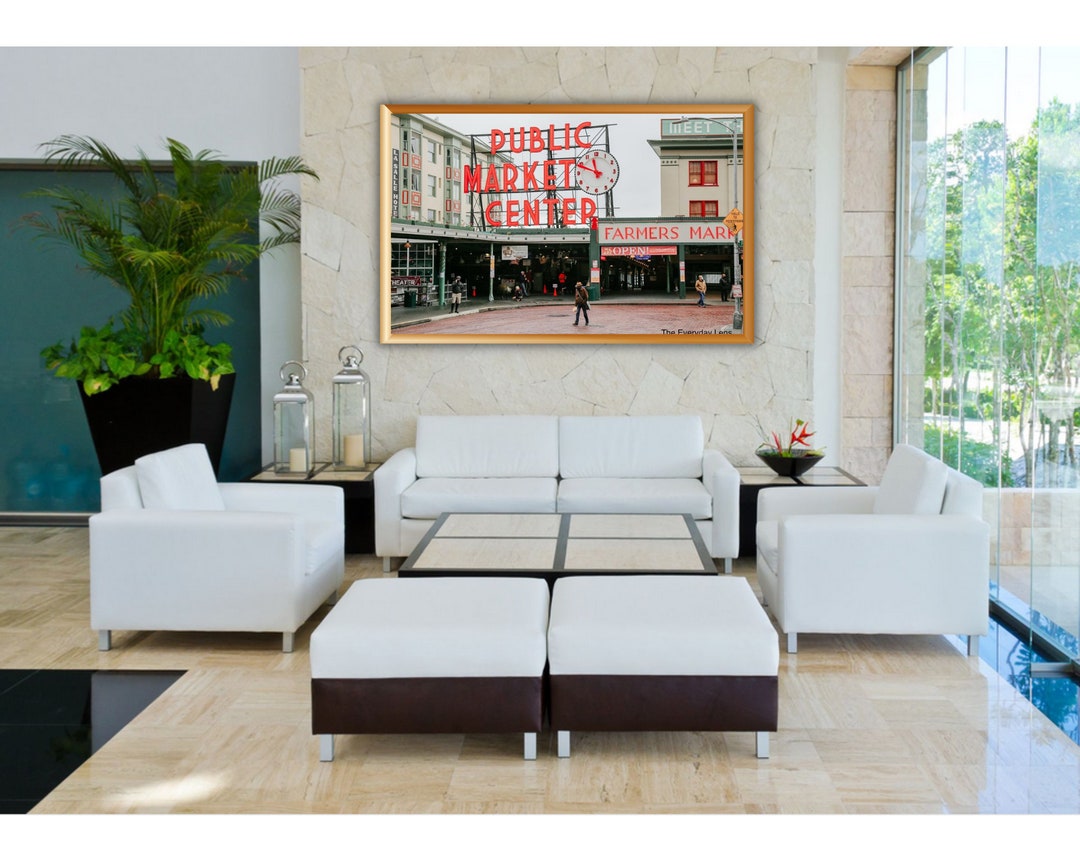 Seattle's Heartbeat: Pike Place Market Photo Print Urban Market Wall ...
