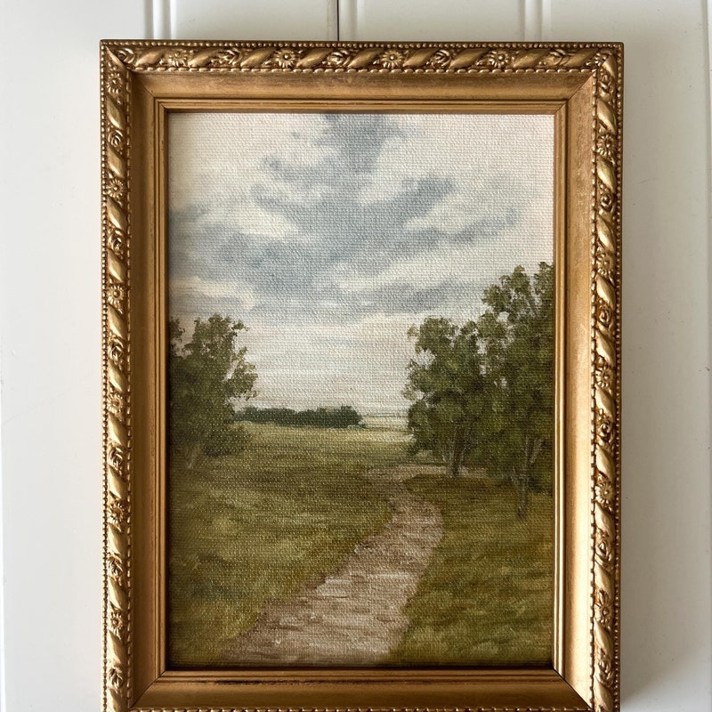 Framed Landscape Painting - Etsy