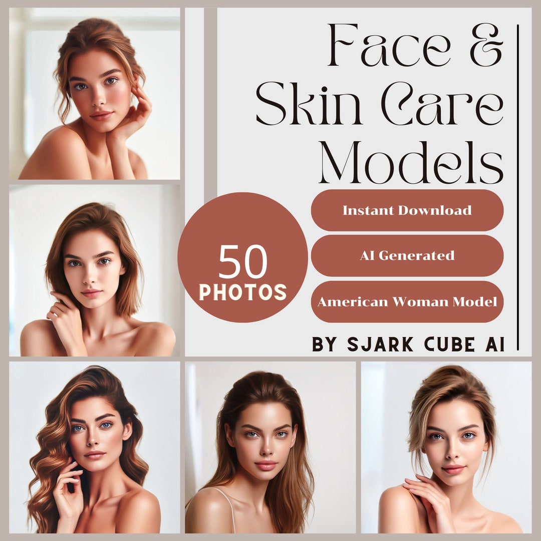 50 AI Models of American Woman for Advertising a Face and Skin - Etsy