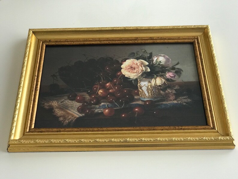 Vintage Gold Frame Art, Vintage Art Framed, Landscape Art, Vintage Wall ...