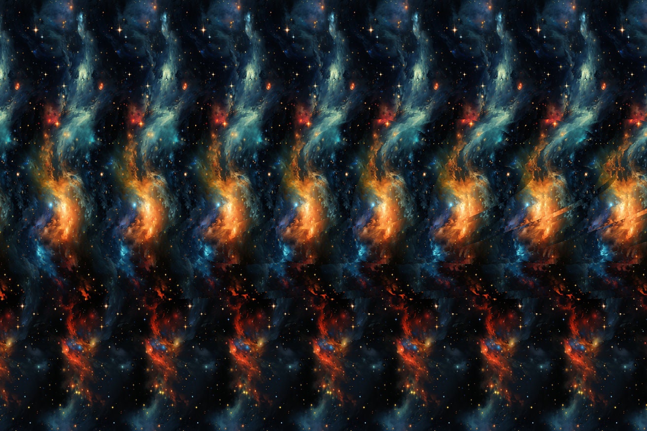 Saturn Stereogram Hidden 3D Model in a Beautiful Galaxy Wallpaper - Etsy