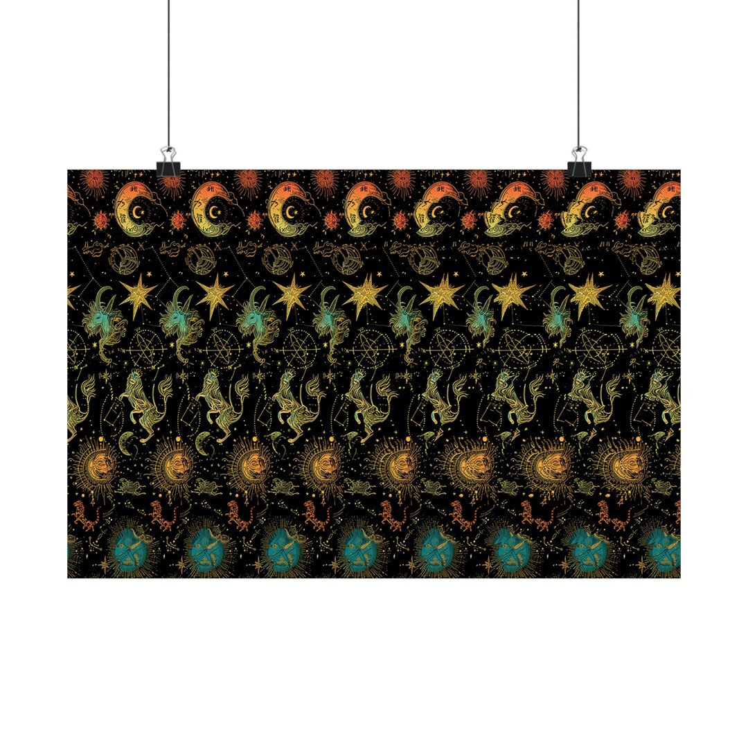 Zodiac Leo lion Sign Stereogrammagic Eye Hidden in a Beautiful Colorful ...