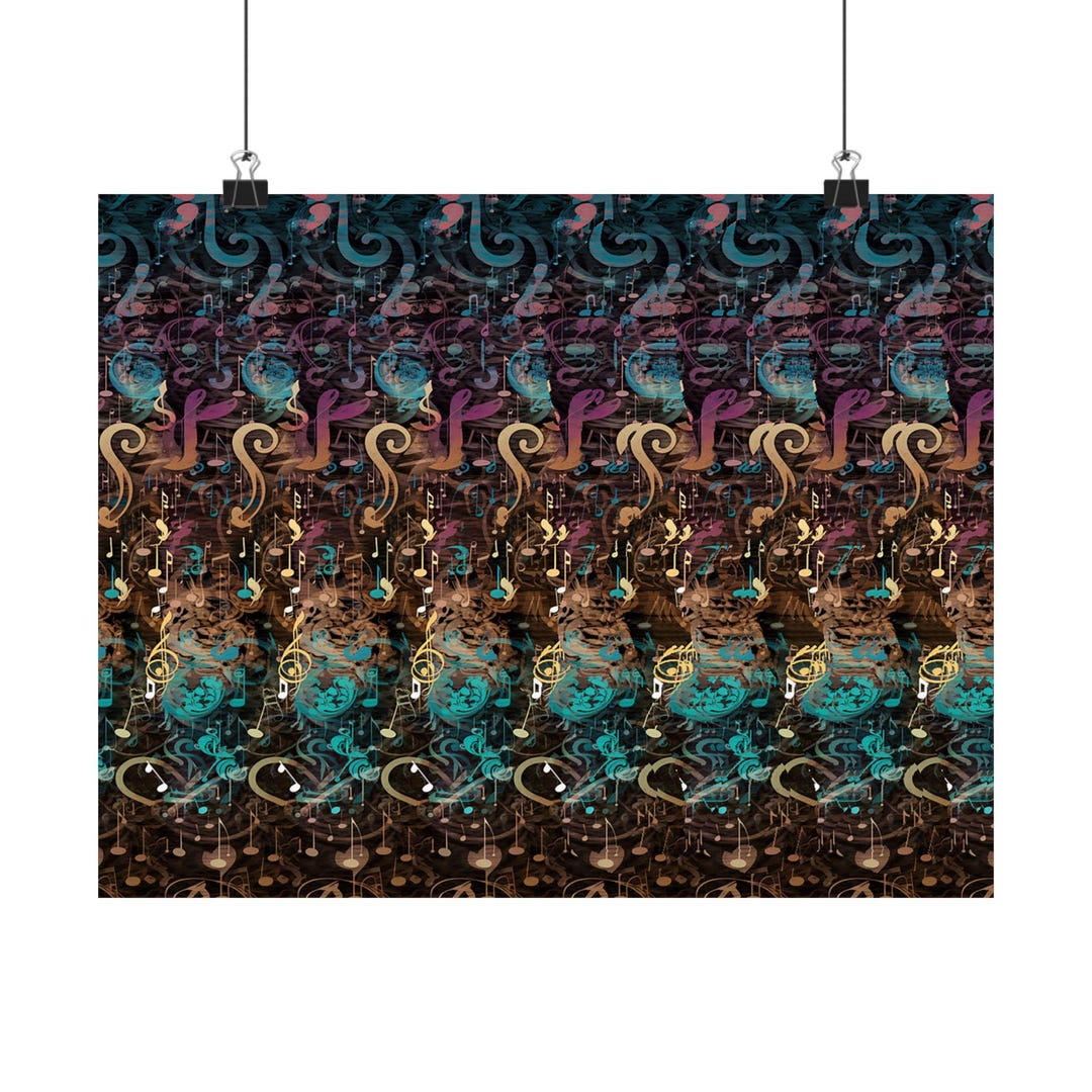 Beautiful Stereogram (magic Eye) Image of 3D G Key Symbol - Etsy